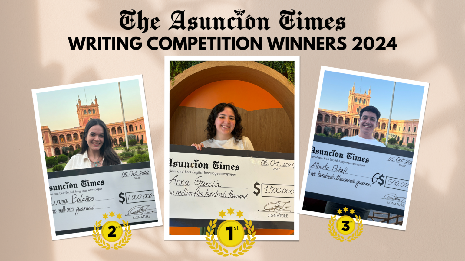Winners Announced For The Asunción Times Writing Competition 2024!